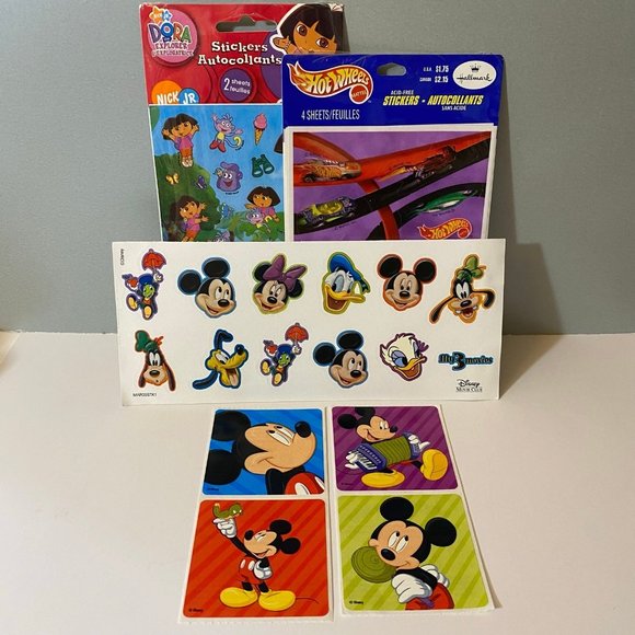 Sandylion | Other | Vintage Modern 9s Characters Stickers Disney Mickey ...